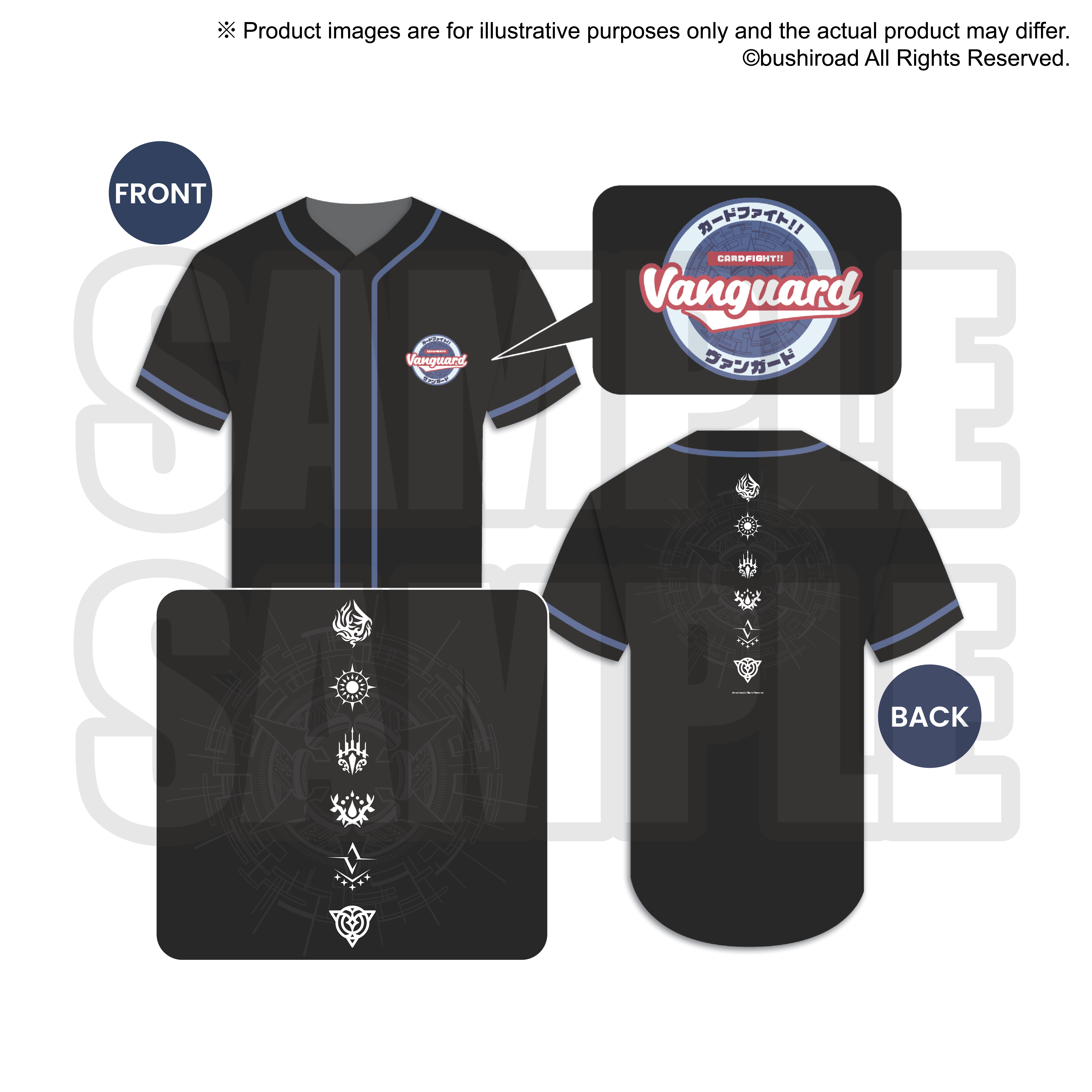 Bushiroad On The Road 2023 "Cardfight!! Vanguard" Baseball Shirt ...